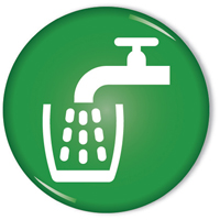 Office Supplies - SAFETY SIGN DRINKING WATER SYMBOL 60MM