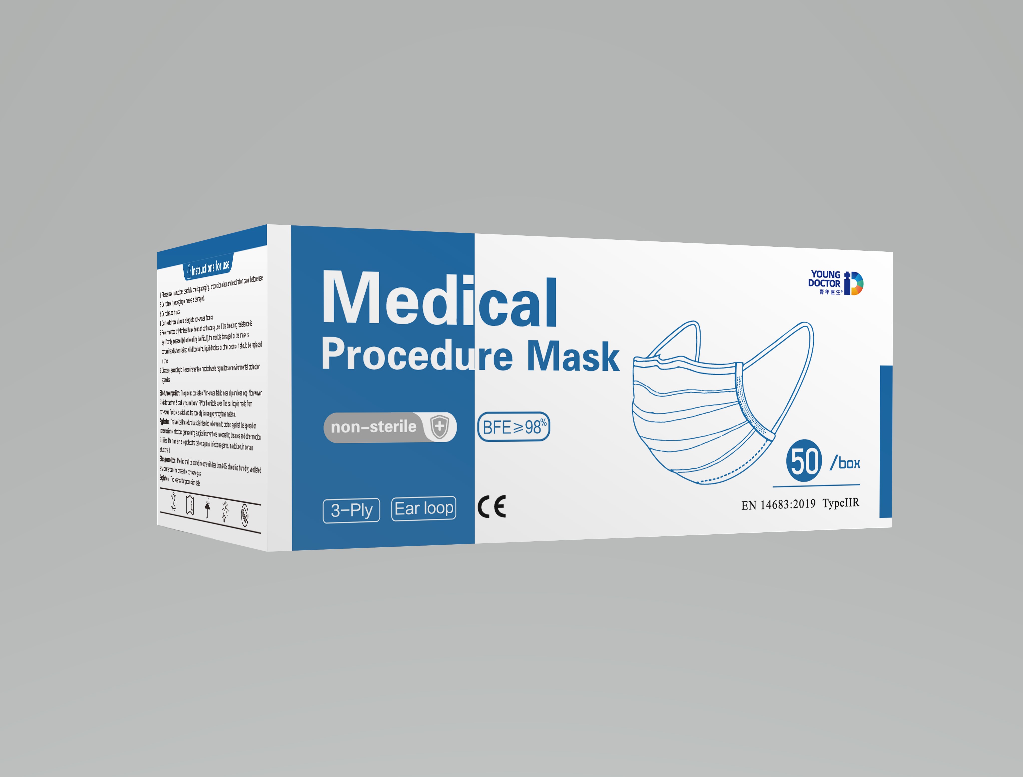 Facilities - Type IIR Disposable Face Masks PK 50